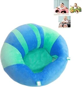 xigui baby support seat, 18x12inch blue baby support seat sofa plush soft animal shaped baby learning to sit chair keep sitting posture comfortable infant sitting chair for 3-11months up baby