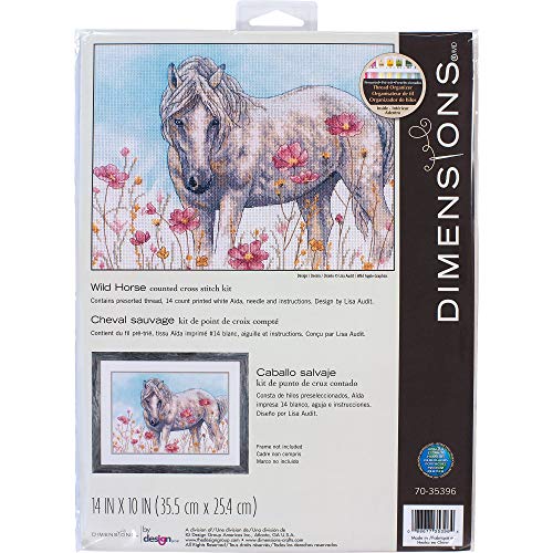 Dimensions Wild Horse Counted Cross Stitch Kit, Multi-Color