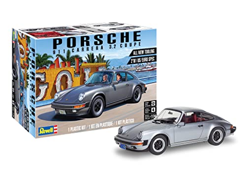 Revell 85-4521 Porsche 911 Carrera 3.2 Coupe 2N1 Model Car Kit 1:24 Scale 109-Piece Skill Level 4 Plastic Model Building Kit