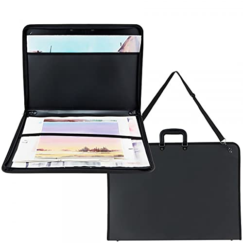 Creative Inspirations Durable Nylon Artist Art Portfolio Tote Carries Drawings Sketch Pads Books Canvas Frames Sizes Up to 24"x36"