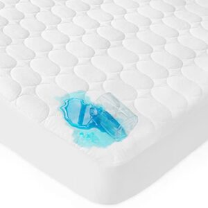 pack n play mattress pad sheets fitted waterproof mini crib mattress protector 39” x 27” fit graco pack and play mattress machine wash quilted playard mattress cover