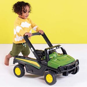 John Deere 4-in-1 Gator Baby Walker, Push Walker Activity Center, Authentic Gator Design, Easy Fold Frame, Green Age 6 Months+