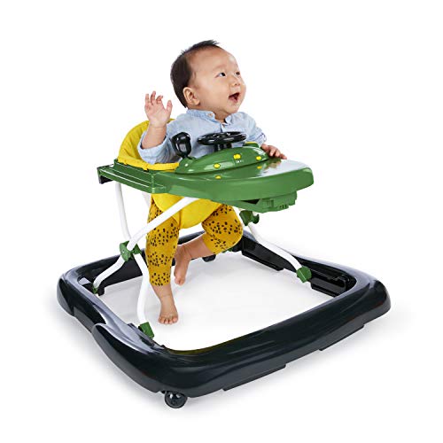 John Deere 4-in-1 Gator Baby Walker, Push Walker Activity Center, Authentic Gator Design, Easy Fold Frame, Green Age 6 Months+