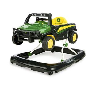 John Deere 4-in-1 Gator Baby Walker, Push Walker Activity Center, Authentic Gator Design, Easy Fold Frame, Green Age 6 Months+