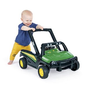 John Deere 4-in-1 Gator Baby Walker, Push Walker Activity Center, Authentic Gator Design, Easy Fold Frame, Green Age 6 Months+