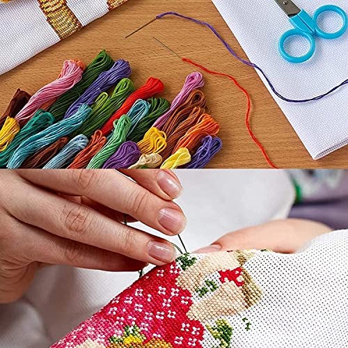 ZuoAnLF Cross Stitch Kits,Cross-Stitch Stamped Kits for Kids Adults Beginner,DIY Embroidery 11CT 19.7*21.7inch