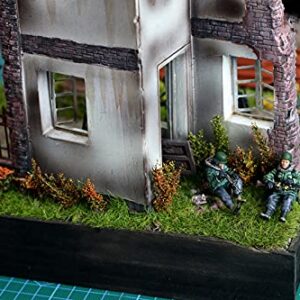 2 Boxes Long Shrub Vegetation Groups Bush Model Grass Tufts Miniature Static Scenery Model Aritificial Plants for DIY Architecture Building Model Railway Train Diorama Garden Scenery Landscape Layout