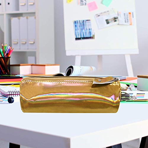 Mily Hologram Pencil Case Wrap Comestic Bag (Gold)