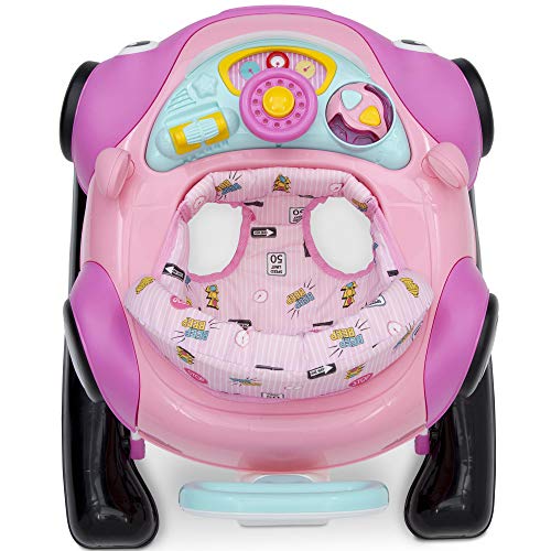 Delta Children First Race 2-in-1 Walker, Pink