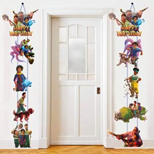 strange world porch sign door hanging banner, strange world movie theme birthday party supplies for strange world party decorations decor