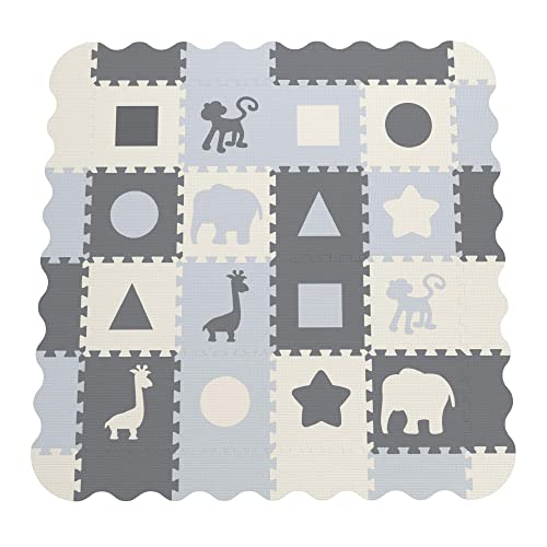 Soft Foam Baby Play Mat | Perfect Playmat for Tummy Time & Crawling - Extra Thick Padded Tiles Protect Infants & Toddlers from Hard Floors - with a Clean, Modern Design You'll Want to Show Off