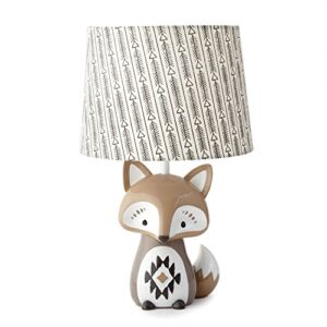 levtex baby – bailey table lamp and shade – fox lamp – nursery accessories – measurements: 22 in. high and 6 in. diameter