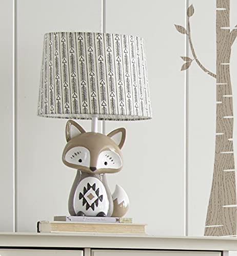 Levtex Baby - Bailey Table Lamp and Shade - Fox Lamp - Nursery Accessories - Measurements: 22 in. high and 6 in. Diameter