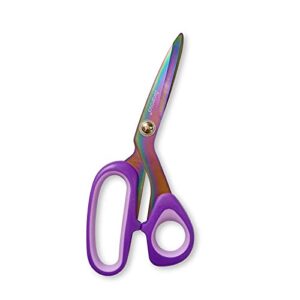 professional tailor scissors, heavy duty titanium fabric sewing scissors, multi-purpose shears for fabric cardboard leather carpet, sewing fabric leather dressmaking shears professional scissors.