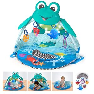 baby einstein neptune under the sea lights & sounds activity gym & play mat, ages newborn+