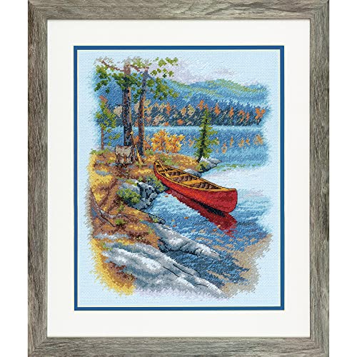 Dimensions 70-35406 Outdoor Adventure Counted Cross Stitch Set, 14 Cnt. Light Blue Aida, 11" x 14"