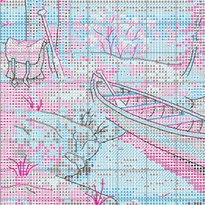 Dimensions 70-35406 Outdoor Adventure Counted Cross Stitch Set, 14 Cnt. Light Blue Aida, 11" x 14"