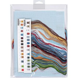 Dimensions 70-35406 Outdoor Adventure Counted Cross Stitch Set, 14 Cnt. Light Blue Aida, 11" x 14"