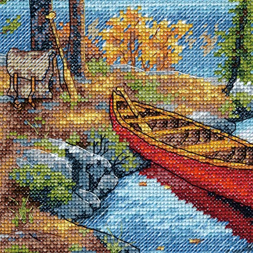 Dimensions 70-35406 Outdoor Adventure Counted Cross Stitch Set, 14 Cnt. Light Blue Aida, 11" x 14"