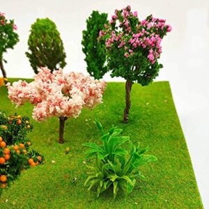 16 Pcs Miniature Fairy Garden Tree Plant Ornamentm, Mixed Model Trees 1-3 Inches, Miniature Dollhouse Pots Decor Moss Bonsai Micro Landscape DIY Craft Garden Ornament