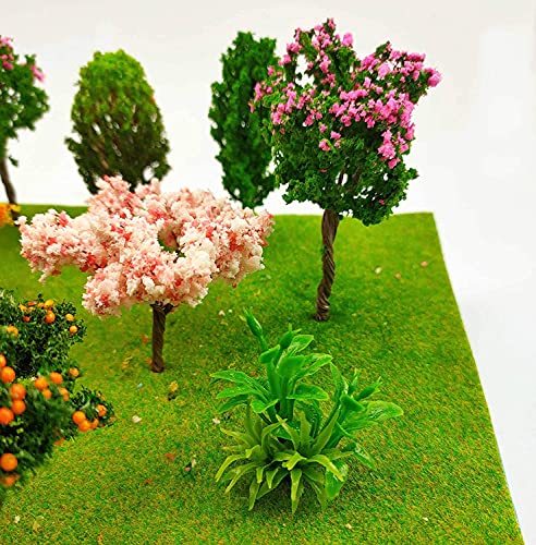 16 Pcs Miniature Fairy Garden Tree Plant Ornamentm, Mixed Model Trees 1-3 Inches, Miniature Dollhouse Pots Decor Moss Bonsai Micro Landscape DIY Craft Garden Ornament