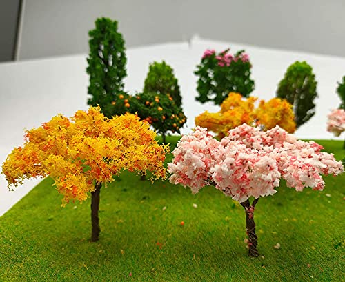 16 Pcs Miniature Fairy Garden Tree Plant Ornamentm, Mixed Model Trees 1-3 Inches, Miniature Dollhouse Pots Decor Moss Bonsai Micro Landscape DIY Craft Garden Ornament