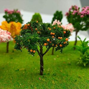 16 Pcs Miniature Fairy Garden Tree Plant Ornamentm, Mixed Model Trees 1-3 Inches, Miniature Dollhouse Pots Decor Moss Bonsai Micro Landscape DIY Craft Garden Ornament