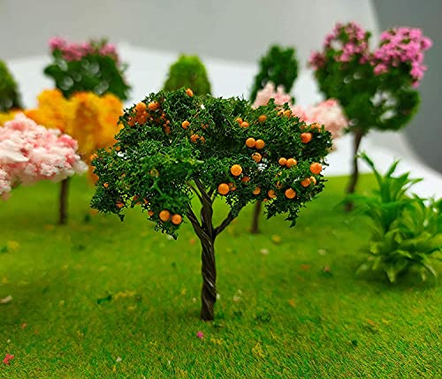 16 Pcs Miniature Fairy Garden Tree Plant Ornamentm, Mixed Model Trees 1-3 Inches, Miniature Dollhouse Pots Decor Moss Bonsai Micro Landscape DIY Craft Garden Ornament