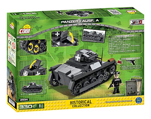 COBI 2534 Panzer I Ausf.A Building Blocks, Grey, Multicolor