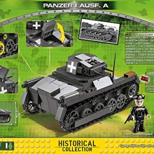 COBI 2534 Panzer I Ausf.A Building Blocks, Grey, Multicolor