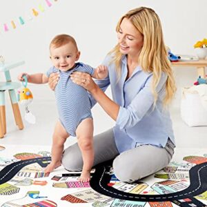 Skip Hop Baby Play Mat, Reversible Foam Floor Mat, 86" x 52", Vibrant Village