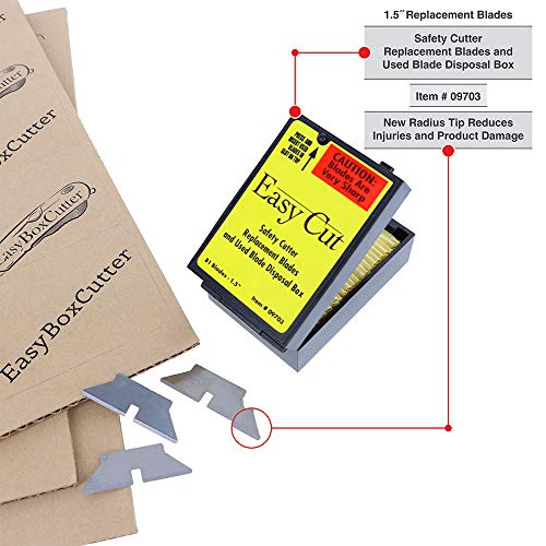 81 Easy Cut/EZ Cutter Replacement Blades 09703 STD Blades Box (New Version)