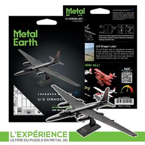 Metal Earth Lockheed Martin U-2 Dragon Lady Aircraft 3D Metal Model Kit Fascinations