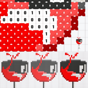 Stitch.io Coloring by Numbers Cross Stitch color game