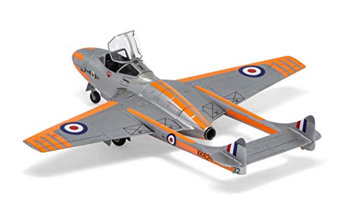 Airfix Quickbuild A02058A Air fix De Havilland Vampire T.11/J-28C 1, 72 Military Aviation Plastic Model Kit, Gray