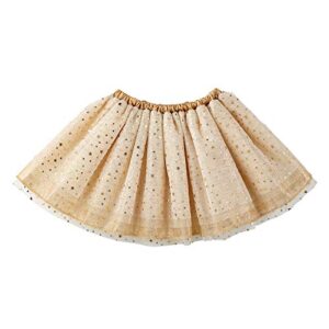 stephan baby baby girls’ tutu, gold sparkle, 6-18 months