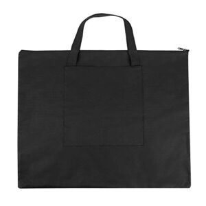 light weight art portfolio tote bag 20 x 26 inches waterproof artist carrying case poster board storage bag sketching painting drawing art supplies holder for student art work portfolio – black