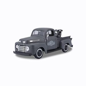 maisto 1:24 scale 1948 ford f-1 pickup and harley davidson 1942 wla flathead diecast vehicles