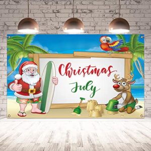 christmas july backdrop for photography hawaiian christmas july banner summer christmas party decorations and supplies for home office party