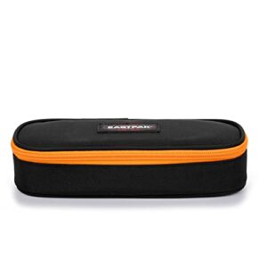 eastpak oval single pencil case, 22 cm, kontrast grade orange (black), kontrast grade orange, 5 x 22 x 9, oval single pencil case, 22 cm, kontrast grade orange (black)