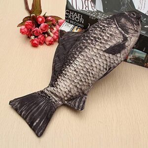 SolwDa Tin Pencil Box Pen with Zipper Realistic Case Pouch Shape Fish Bag Pen Pencil Make-up Office & Stationery