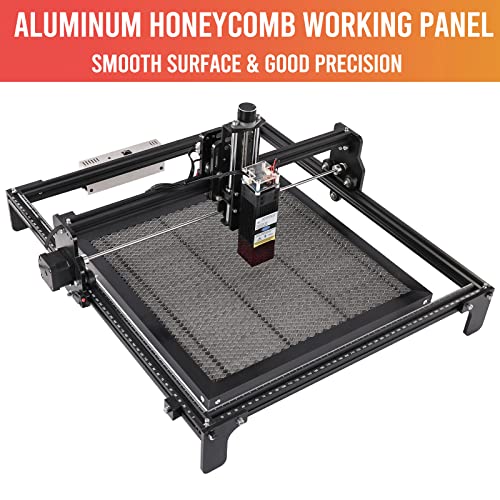 Honeycomb Laser Bed 400x400x22mm, Laser Honeycomb Bed for Laser Engraver and Cutter Machine, CO2 Engraver Cutting Machine, Laser Engraver Accessories, Smooth Edge, Aluminum(15.7x15.7x0.86in)