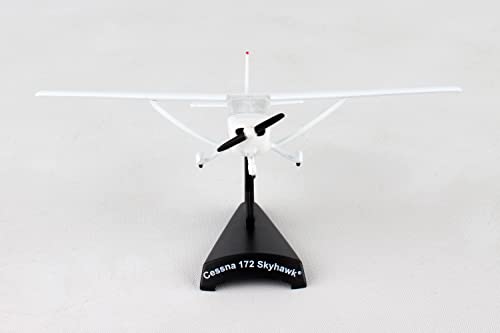 Daron Worldwide Trading Postage Stamp PS5603-2 Cessna 172 SkyHawk 1:87 Diecast Display Model, White