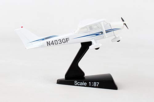 Daron Worldwide Trading Postage Stamp PS5603-2 Cessna 172 SkyHawk 1:87 Diecast Display Model, White