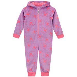 Minecraft Girls' Onesie Creeper Purple 10