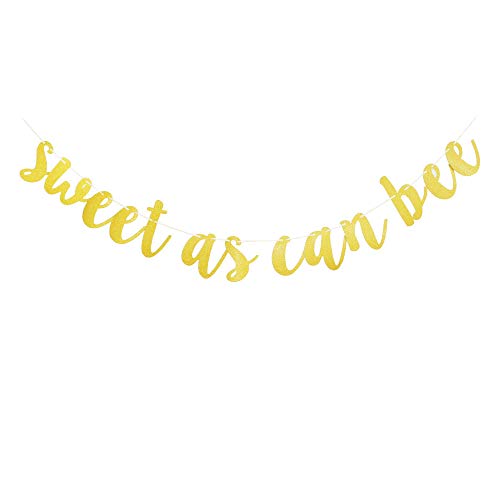 Sweet As Can Bee Banner, Baby Shower Party Sign, Gender Reveal Party Supplies, Baby Boys Girls' Birthday Party Bunting Decorations