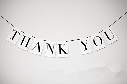 MagicW Thank You Bunting Wedding Banner Wedding Party Banner Garland Sign Photo Props Hanging D¨¦cor Wedding Party Decoration