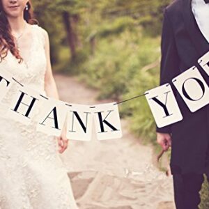 MagicW Thank You Bunting Wedding Banner Wedding Party Banner Garland Sign Photo Props Hanging D¨¦cor Wedding Party Decoration