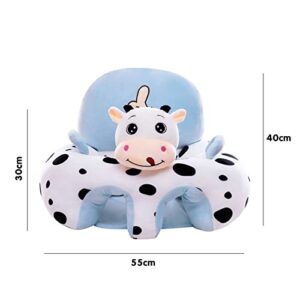 Petyoung Cute Baby Sofa Cover, Baby Support Seat Cover Washable Baby Learning Seat Plush Shell Chairs Cushion for Infants Toddler - NO Filling