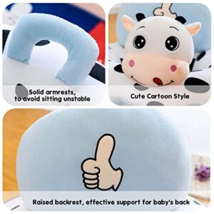 Petyoung Cute Baby Sofa Cover, Baby Support Seat Cover Washable Baby Learning Seat Plush Shell Chairs Cushion for Infants Toddler - NO Filling